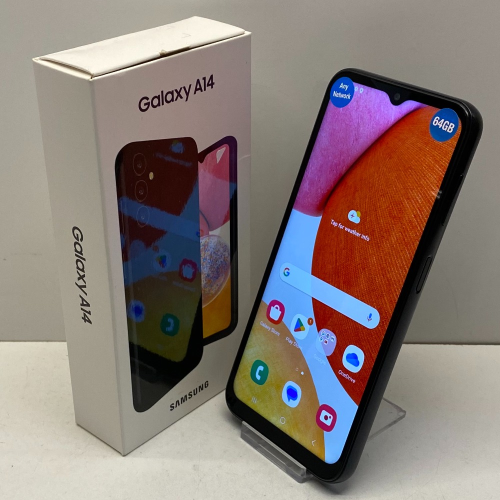 Samsung Galaxy A14 Unlocked Model SM-A145R/DSN 64GB Black Boxed - Own4Less